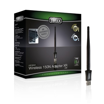 LAN/WIFI Sweex USB adapter 150Mbps LW165V2 XR fekete + Antenna - Expert ...